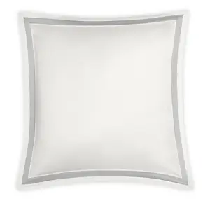 MATOUK Ambrose Sateen Euro Sham Bone/silver
