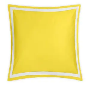 MATOUK Ambrose Sateen Euro Sham Lemon/bone