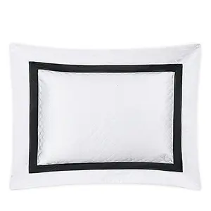MATOUK Lowell Diamond Matelasse Boudoir Sham - Black