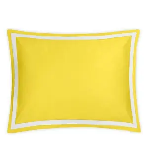 MATOUK Ambrose Sateen Standard Sham Lemon/bone
