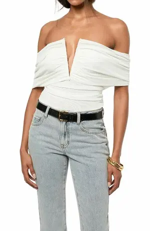 WeWoreWhat Ruched Bodysuit
