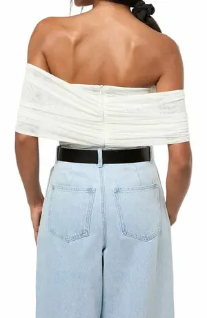 WeWoreWhat Ruched Bodysuit