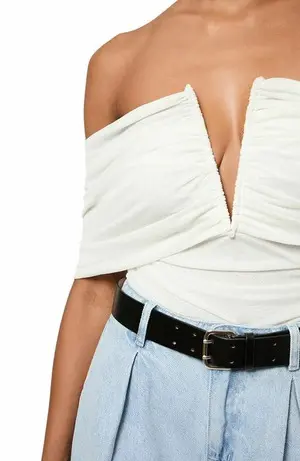 WeWoreWhat Ruched Bodysuit