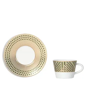 Bernardaud Augusta Cup And Saucer, Service For 2 - No Color