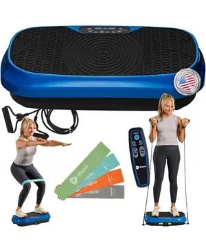 LIFEPRO Waver Mini Vibration Plate – Whole Body Vibration Machine For Weight Loss - Blue