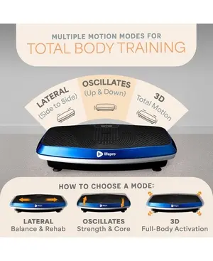 LIFEPRO Hovert 3d Vibration Plate – Dual Motor Oscillation