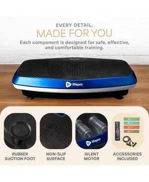LIFEPRO Hovert 3d Vibration Plate – Dual Motor Oscillation