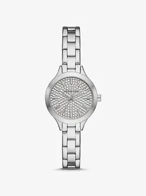 Michael Kors Petite Aspyn Pavé Watch - Silver