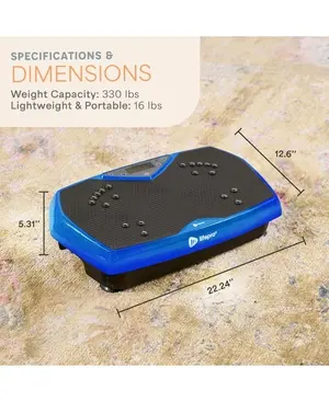 LIFEPRO Vibration Plate With Magnetic Acupoints – Full Body Workout & Lymphatic Drainage Machine