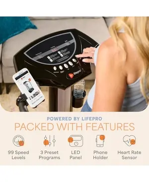 LIFEPRO Vibration Plate With Handles – Exercise Machine For Balance