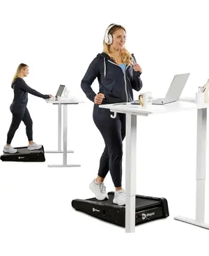 LIFEPRO Smallest Portable 30in Walking Pad Treadmill – Adjustable Incline - Black