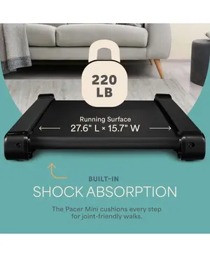 LIFEPRO Smallest Portable 30in Walking Pad Treadmill – Adjustable Incline