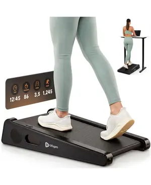 LIFEPRO Smallest Portable 30in Walking Pad Treadmill – Adjustable Incline - Black