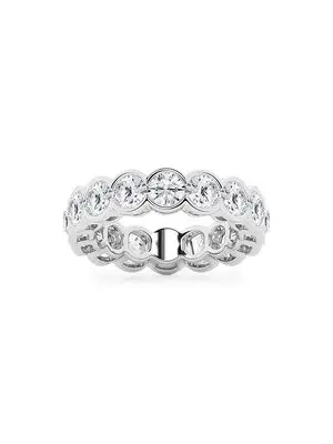 LAB GROWN DIAMONDS 14k White Gold & Round Lab-grown Diamond Eternity Band/2.00-5.00 Tcw - 5 Tcw