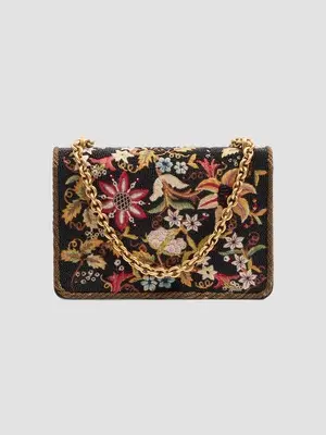 Valentino Garavani Vain Embroidered Shoulder Bag - Multicolored