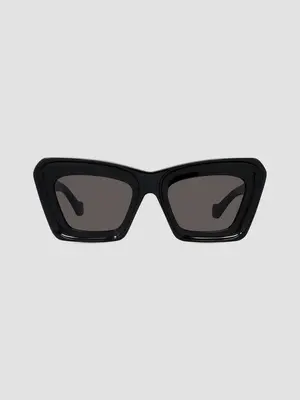 Loewe Anagram 52mm Cat-eye Sunglasses - Black