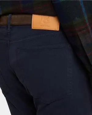 Ralph Lauren Purple Label Sherrington Cashmere Twill Pants - Navy