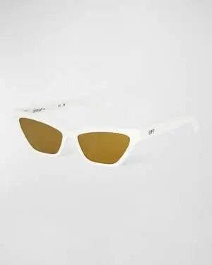 Off-White Off-White Madison Cat-Eye Sunglasses White Mirror Gold