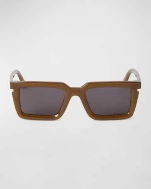 Off-White Off-White Tucson Square Sunglasses Mud  Dark Grey