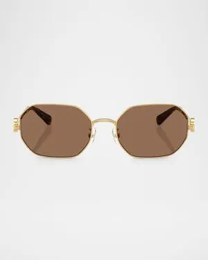 Tory Burch Tory Burch TY6113 Oval Sunglasses Gold