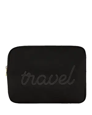 Stoney Clover Lane Embroidered Large Pouch - Noir