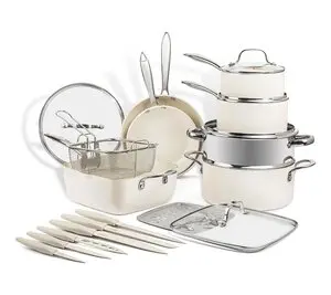 GOTHAM STEEL Naturals 20-pc Nonstick Cookware S Et & Knife Set - One-color