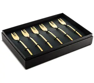 MEPRA Due Ice Gold Cake Fork Set - One-color