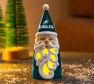 EVERGREEN 8' Led Santa Statuary With Nfl Team L Ogo