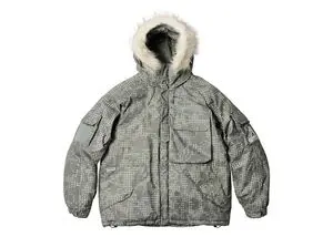 PALACE Hooded Camouflage Jacket With Fur Trim - Digi Dpm
