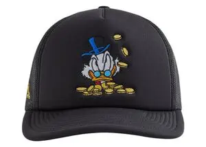 Kith Disney Donald Duck Scrooge Nolan Trucker Cap - Black