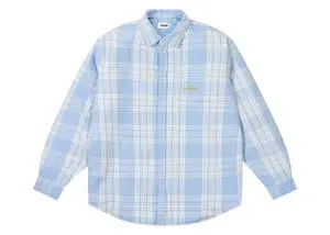 PALACE Check Insulated Shirt - Faint Blue