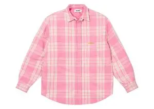 PALACE Check Insulated Shirt - Pink
