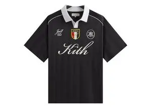 Kith Shadow Stripe Marcel Soccer Top - Black