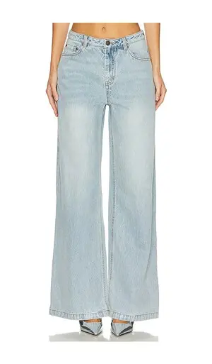 MARRKNULL Hollow Out Wide Leg Jeans