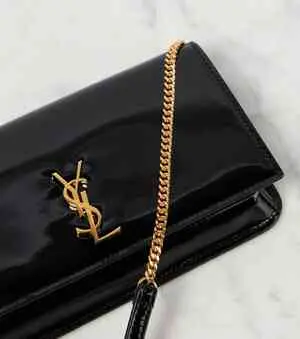 Saint Laurent Cassandre Patent Leather Phone Pouch