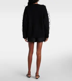 Valentino Garavani Embroidered Wool Pullover