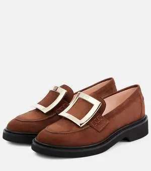 ROGER VIVIER Suede Loafers - Brown