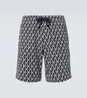 Orlebar Brown Printed Cotton-blend Terry Shorts