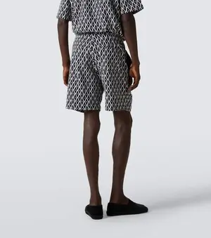 Orlebar Brown Printed Cotton-blend Terry Shorts