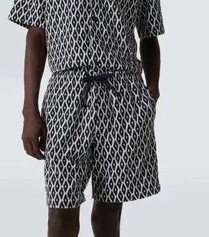 Orlebar Brown Printed Cotton-blend Terry Shorts