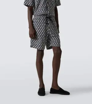 Orlebar Brown Printed Cotton-blend Terry Shorts