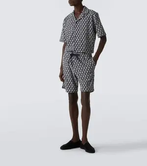 Orlebar Brown Printed Cotton-blend Terry Shorts