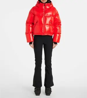 Aztech Mountain Minnie Nuke Suit Down Jacket - Red