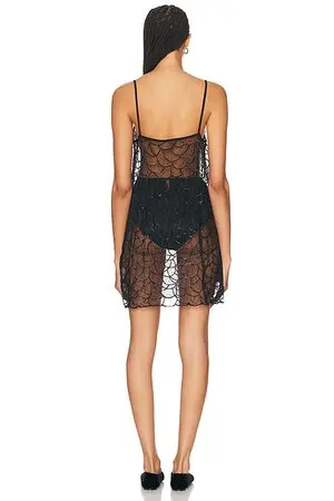 BODE Pewter Shoal Slip Dress