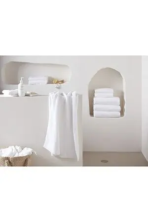 PARACHUTE Soft Rib Hand Towel - White