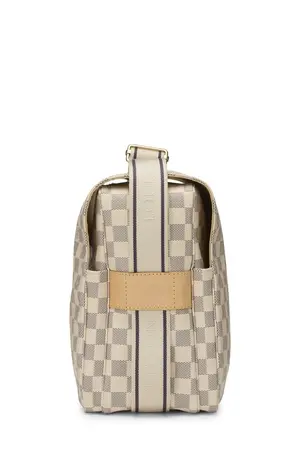 LOUIS VUITTON Damier Azur Naviglio Messenger Bag - White