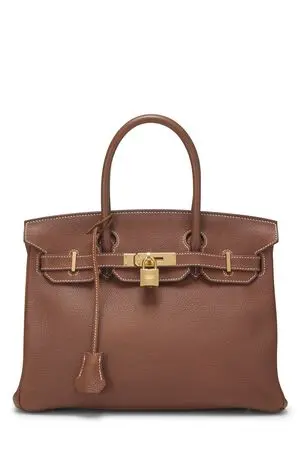HERMÈS Hermès Fauve Barenia Faubourg Birkin 30