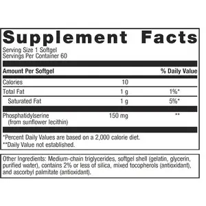 METAGENICS Phosphatidylserine 60 Softgels