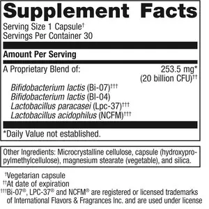 METAGENICS Ultraflora Restore Probiotic 30 Capsules