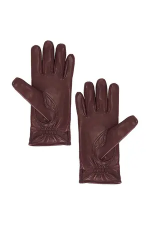 Bottega Veneta Leather Gloves - Garnet